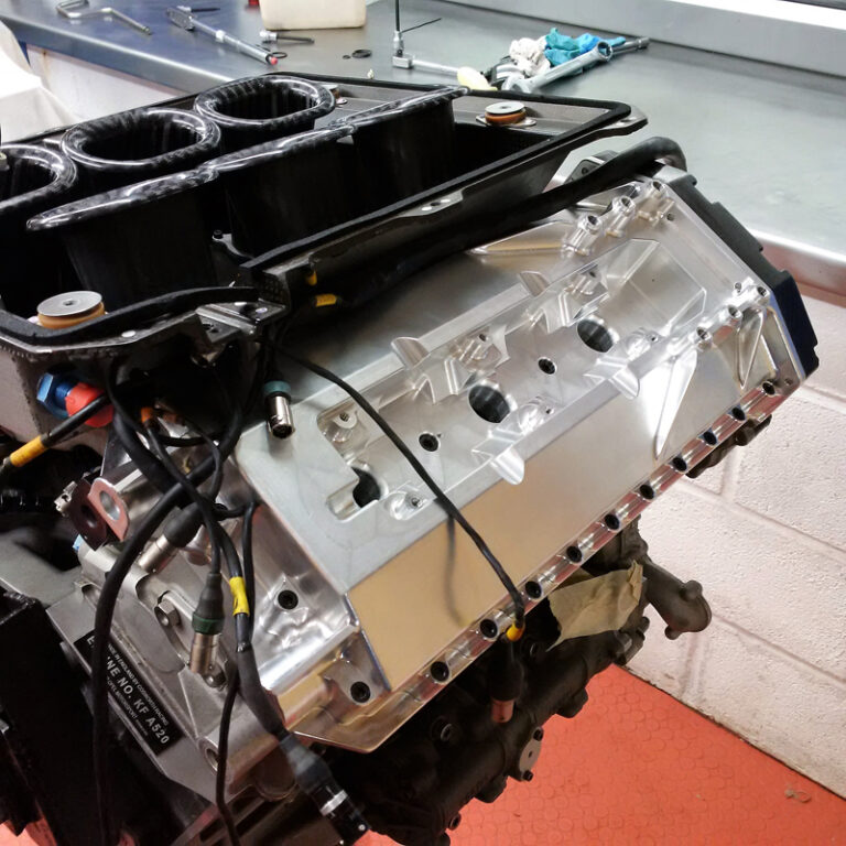 Developing one of the KF V6 engines, Trevor Morris Engines